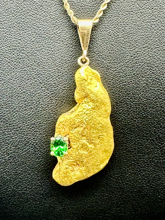 Appraised - Large 22k Alaskan Gold Nugget Pendant Nec… - Gem
