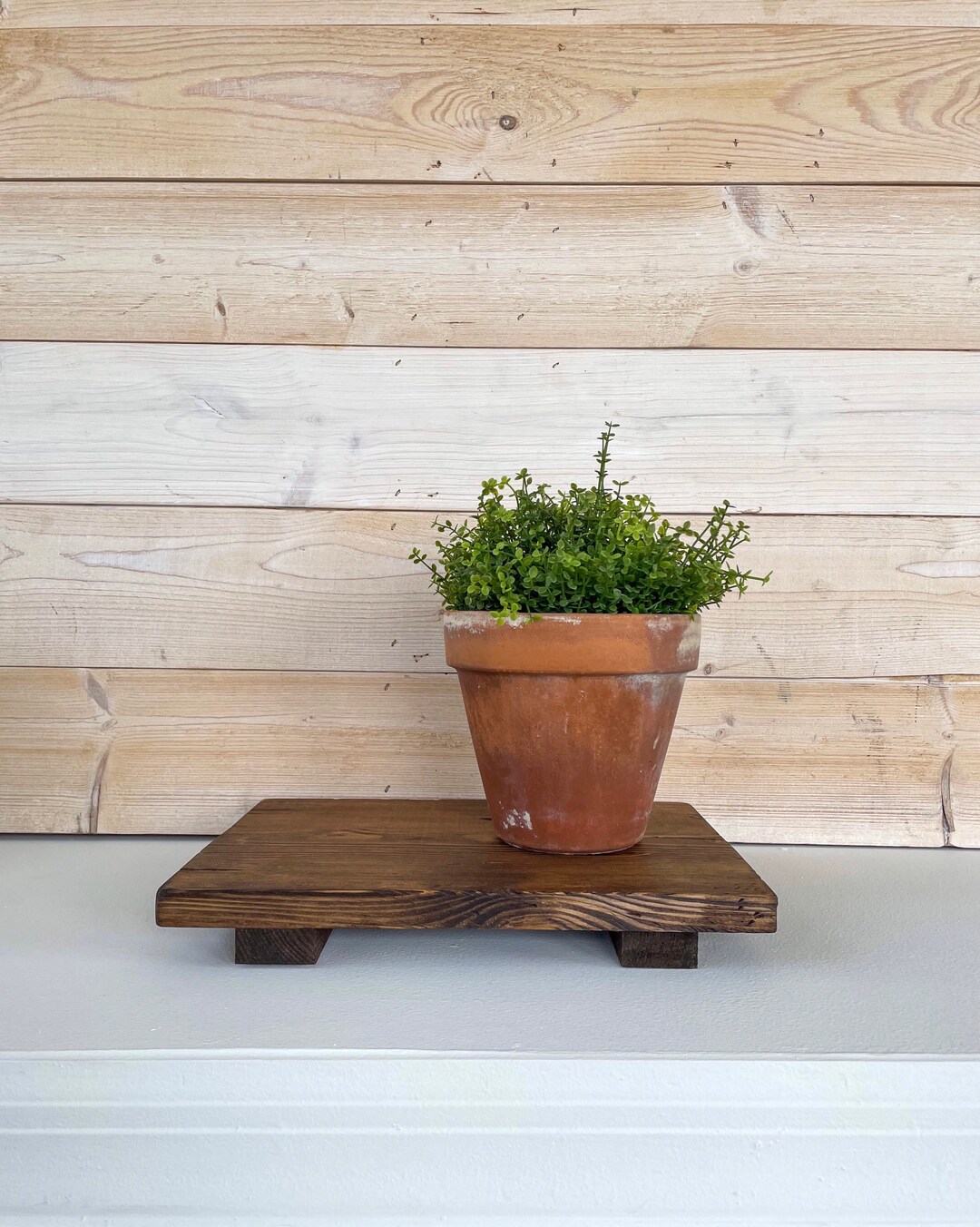 Wood Riser Wood Pedestal Table Riser Counter Decoration Candle Stand ...