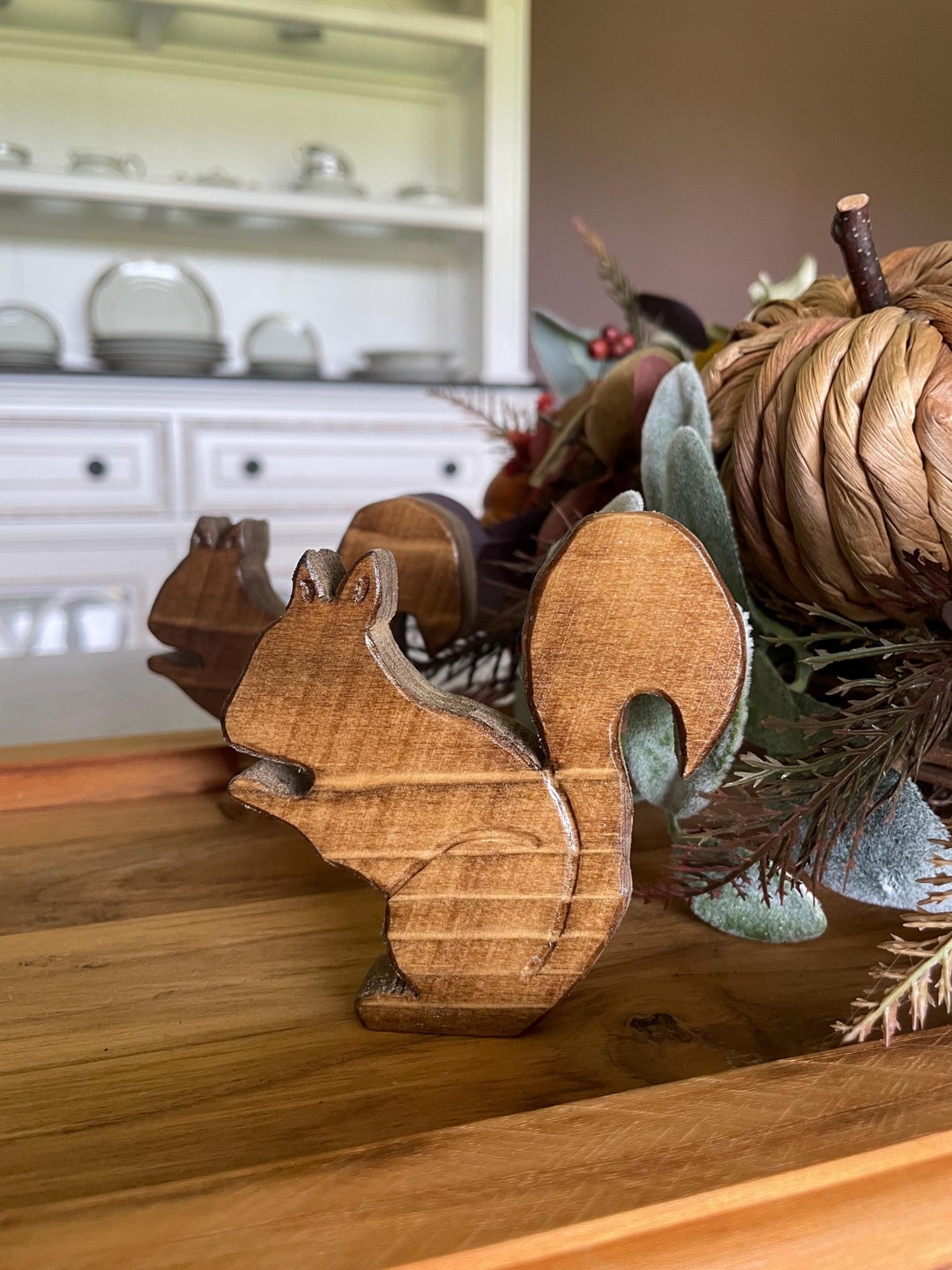 Squirrel | Sqirrel Decor | Fall Bowl Filler | Fall Decor | Wood ...