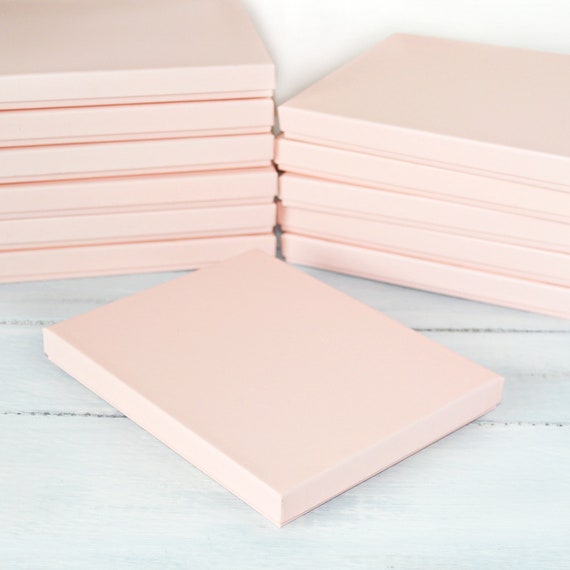 12 X Pack Large Pink Gift Boxes With White Flocked Insert | Etsy