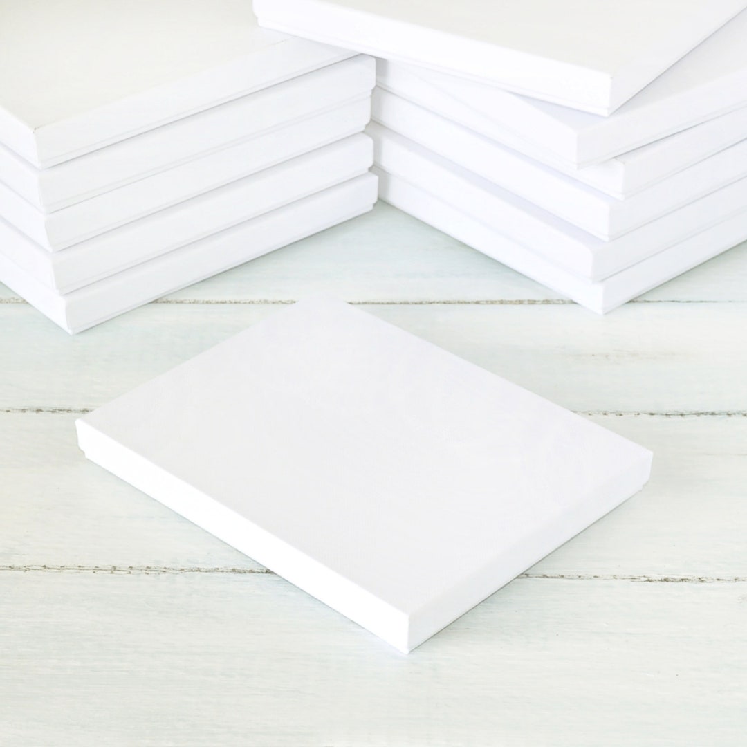 12 X Pack Large White Gift Boxes With White Flocked Insert Size 18 X 14 ...