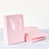 12 X Pack Pastel Pink Paper Gift Boxes With Pink Ribbon Bow 6 X 6 X 2.2 ...