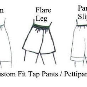 Misses Custom Fit Tap Pants, Pettipants, Bloomers Clothing Pattern ...