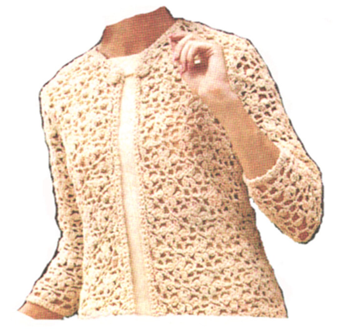 Crochet Summer Jacket Pattern, Crochet Jacket Pattern, PDF Downloadable ...