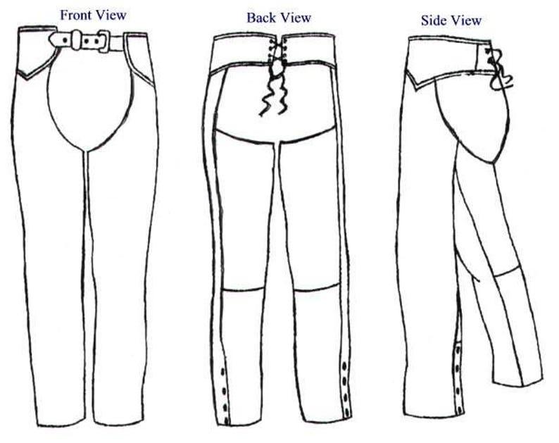 Custom Fit Leather Chaps Pattern Instructions - Etsy