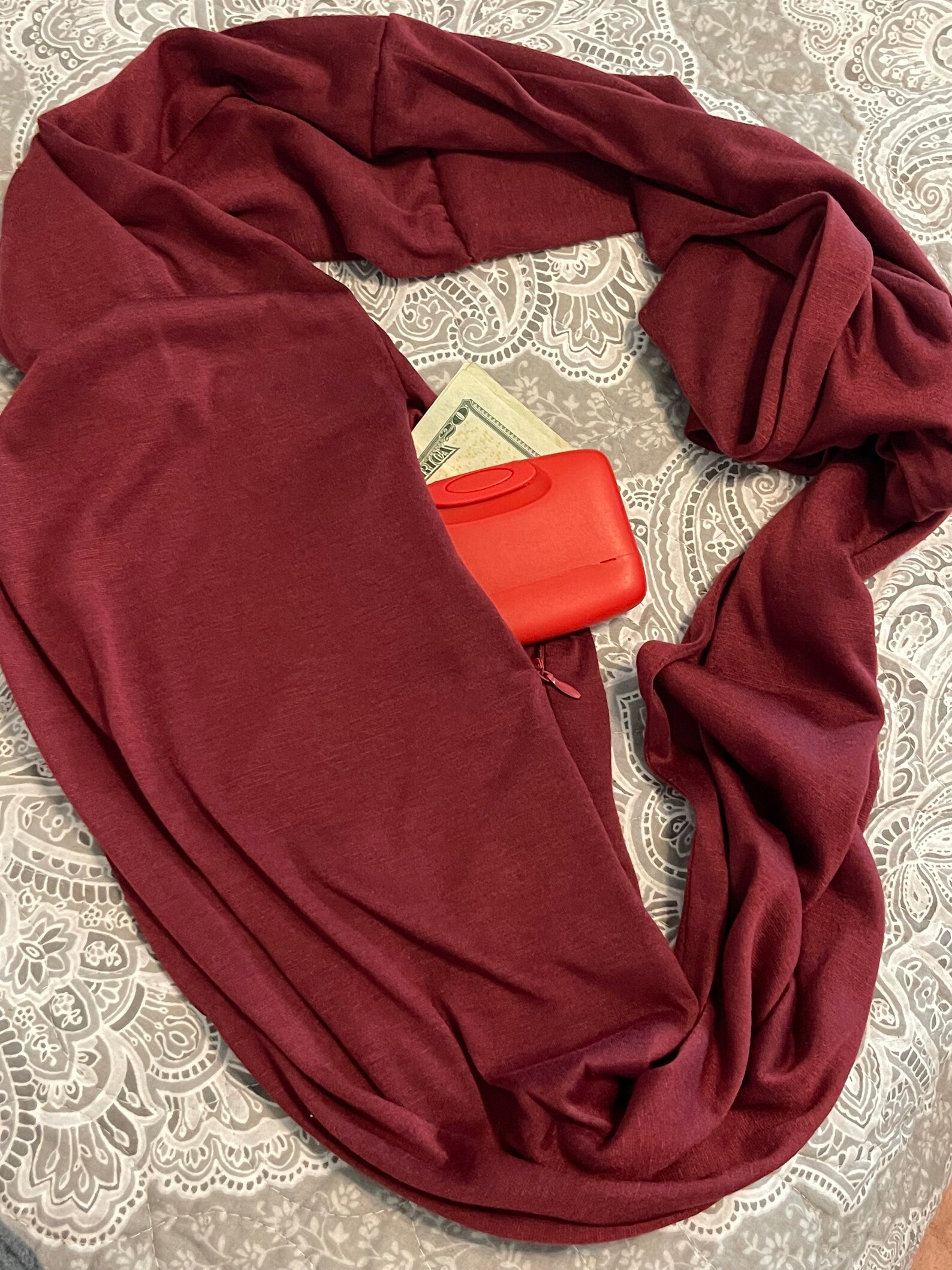 Infinity Loop Scarf With Hidden Pocket PDF Sewing Pattern – Hide Your ...