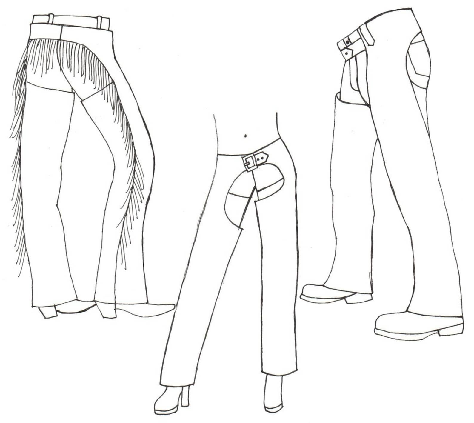 Custom Fit Leather Chaps Pattern Instructions - Etsy