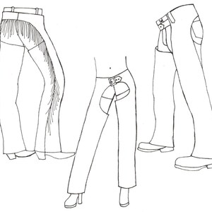 Custom Fit Leather Chaps Pattern Instructions - Etsy
