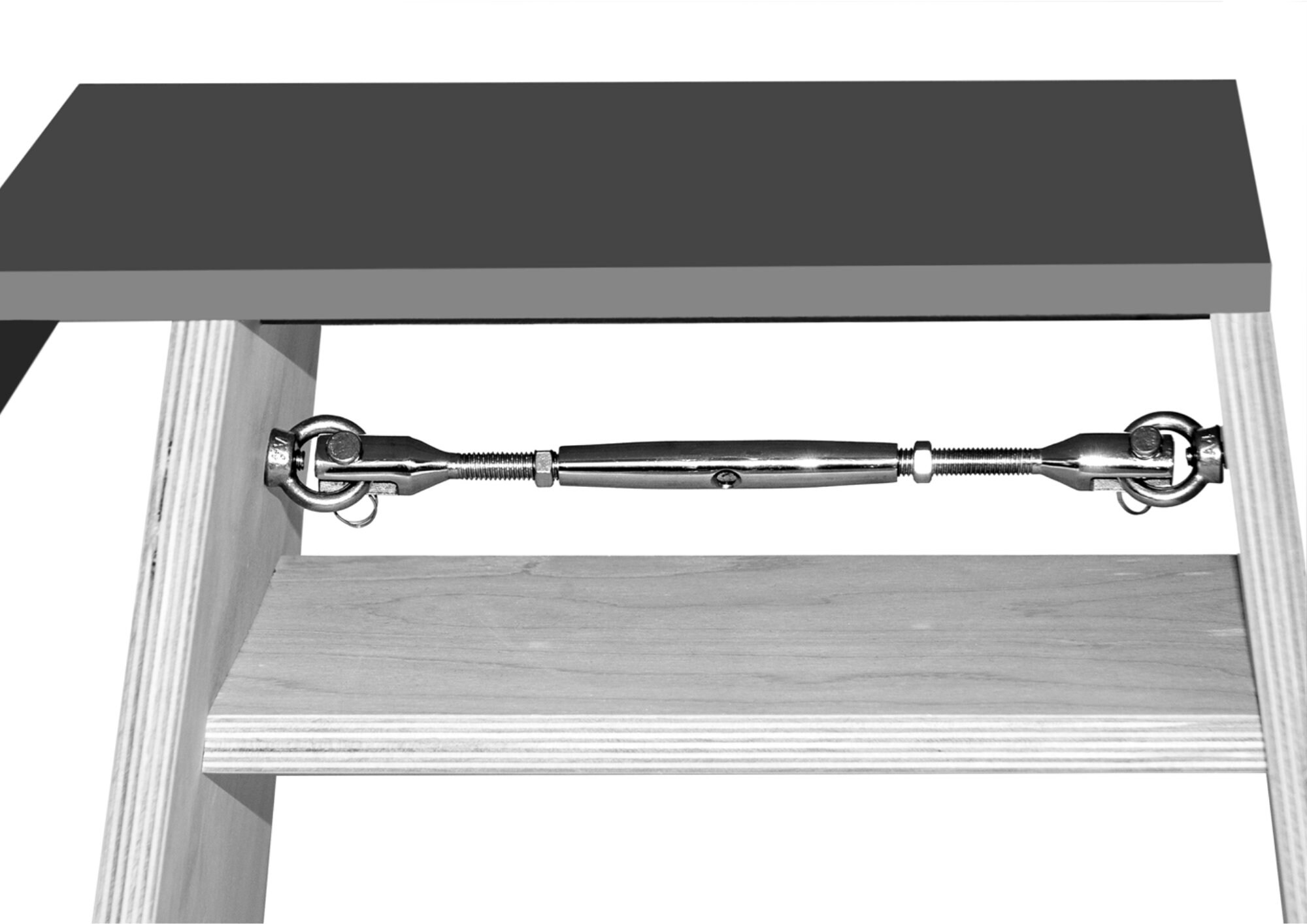 White Stool With a Minimalist Design in Corian and Wood. Handmade in ...