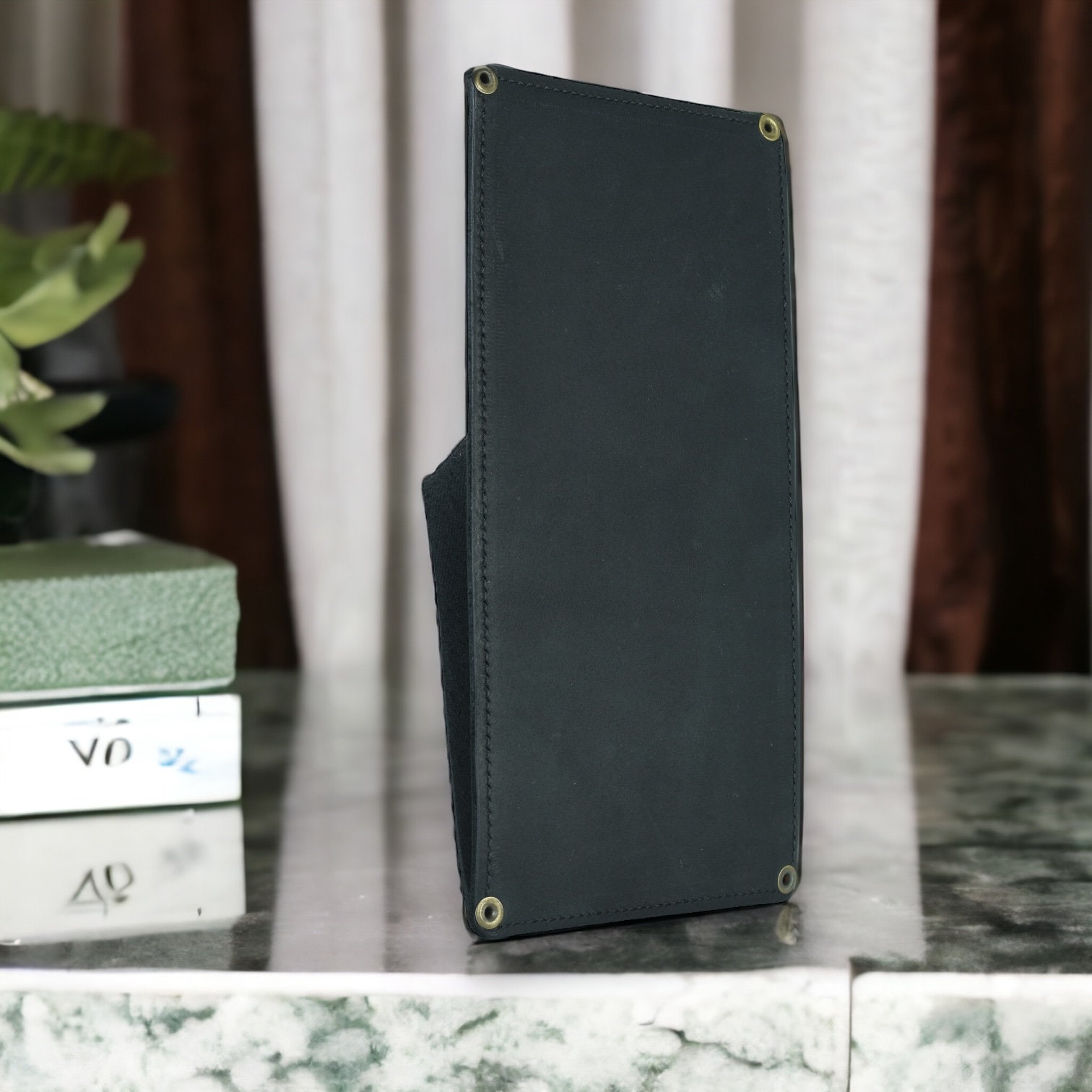 Genuine Leather Check Holder With Embossing, Custom Check Presenter for ...