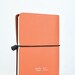 Orange Handmade Italian Leather Notebook Engraved Leather - Etsy