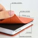 Orange Handmade Italian Leather Notebook Engraved Leather - Etsy