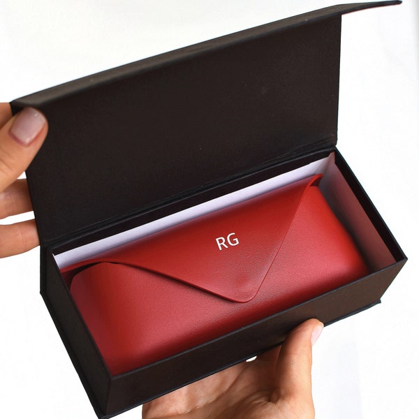 Red Eyeglass Case - Etsy