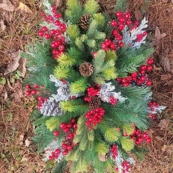 Christmas Grave Blanket for Cemetery - Etsy