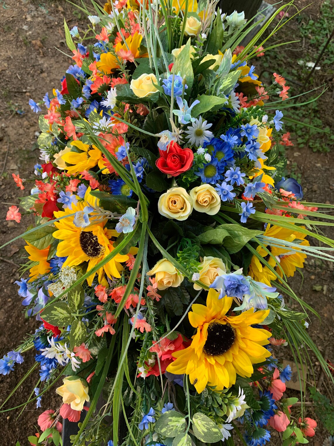 Extra Large Spring Saddle Sunflower Daisy Country Natural - Etsy