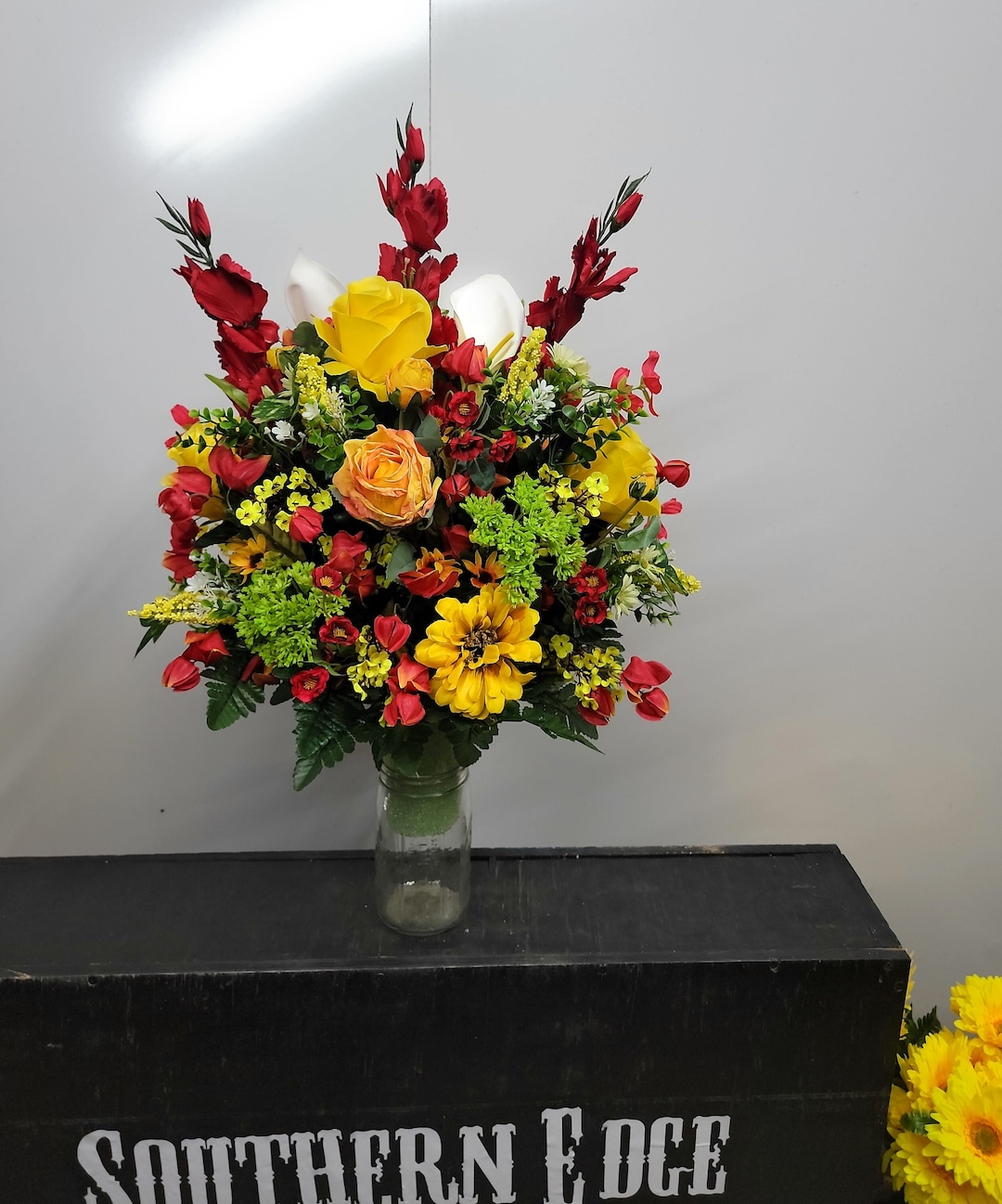 Premium Cemetery Vase Flowers Spring Memorial Flowers by Southern Edge ...