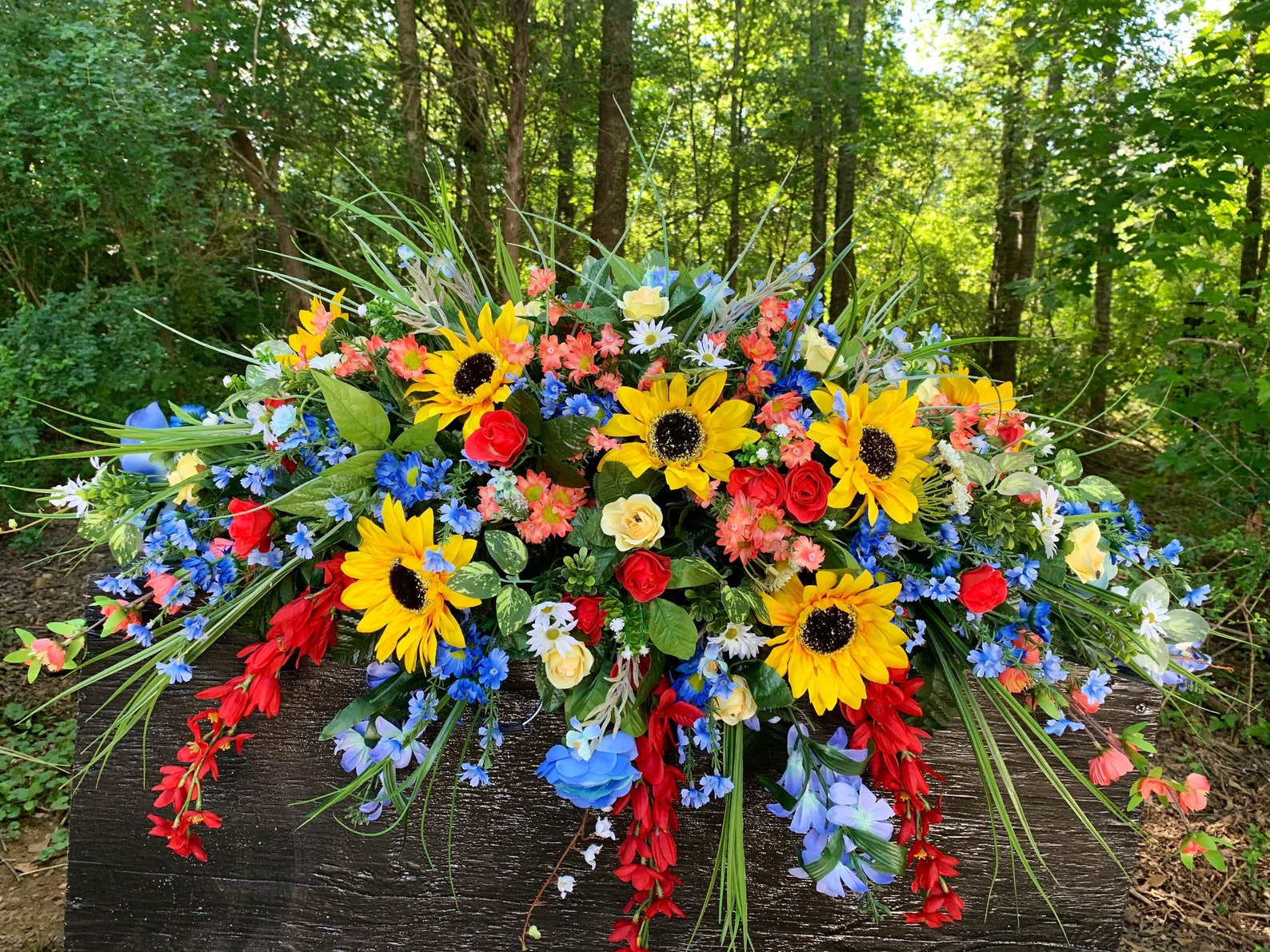 Extra Large Spring Saddle Sunflower Daisy Country Natural - Etsy