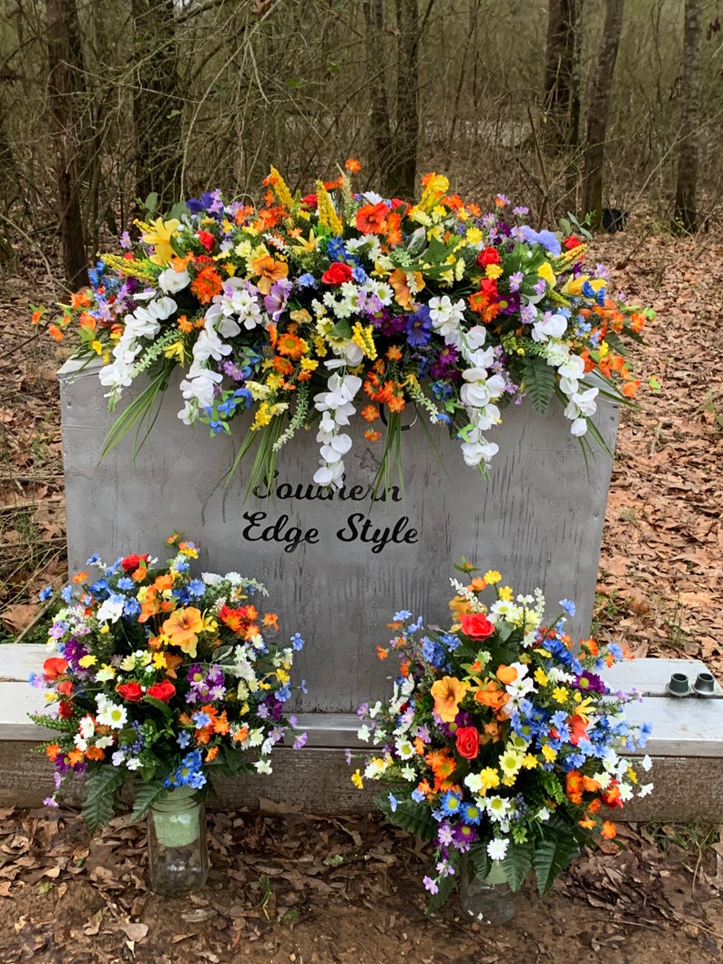 Customizable Spring Cemetery Saddle Extra Large Headstone - Etsy