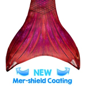 Fiji Red Mermaid Tail + Monofin Set - Teen/adult - Etsy