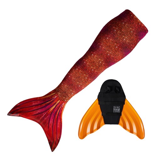 Tiger Queen Mermaid Tail Monofin Set Teen Adult Etsy