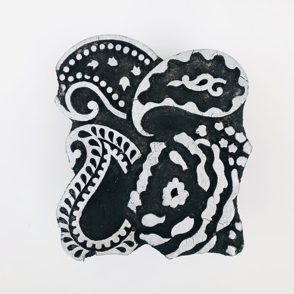 Paisley Block Print Fabric - Etsy UK