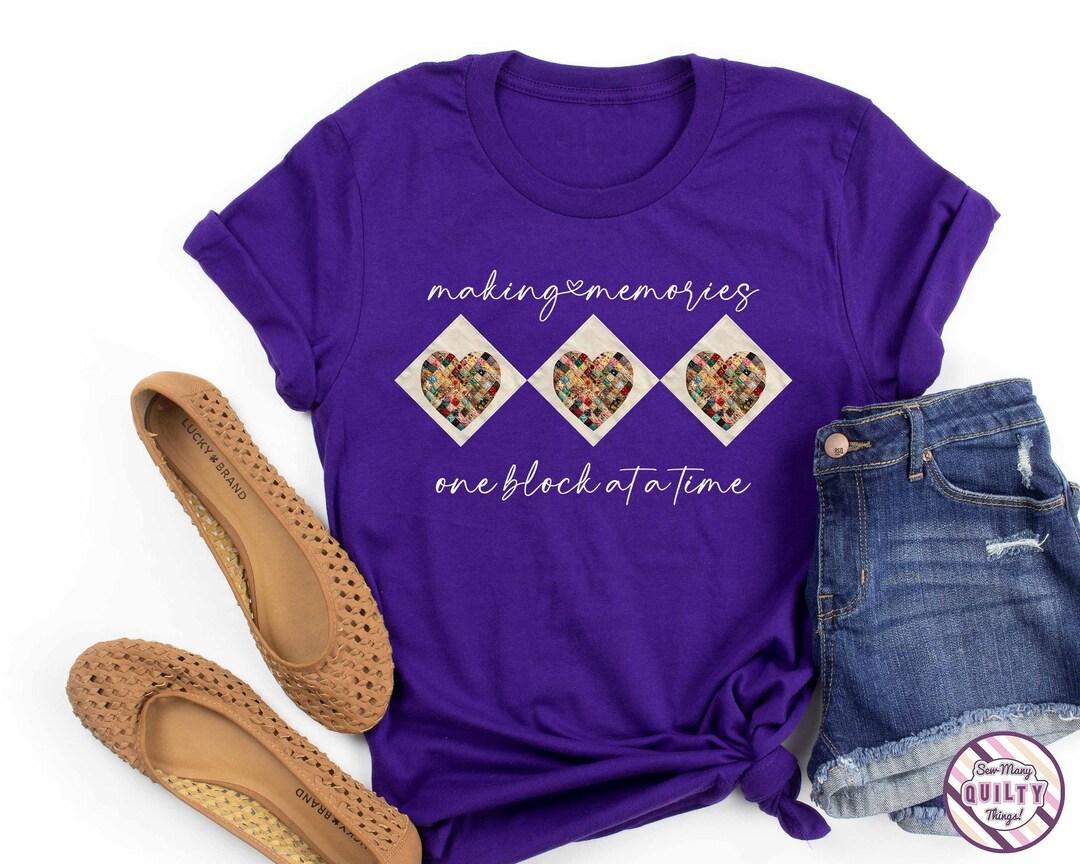 Quilt Shirt, Sewing Shirt, Quilt Block T-shirt for Women, Gift for ...