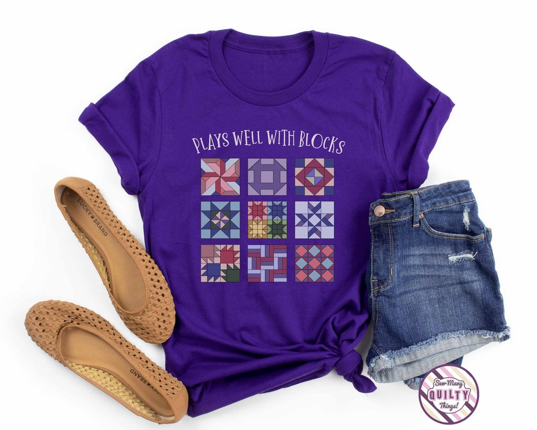 Quilt Shirt, Gift for Quilter, Quilter Apparel, Quilt Patterns, Quilt T ...