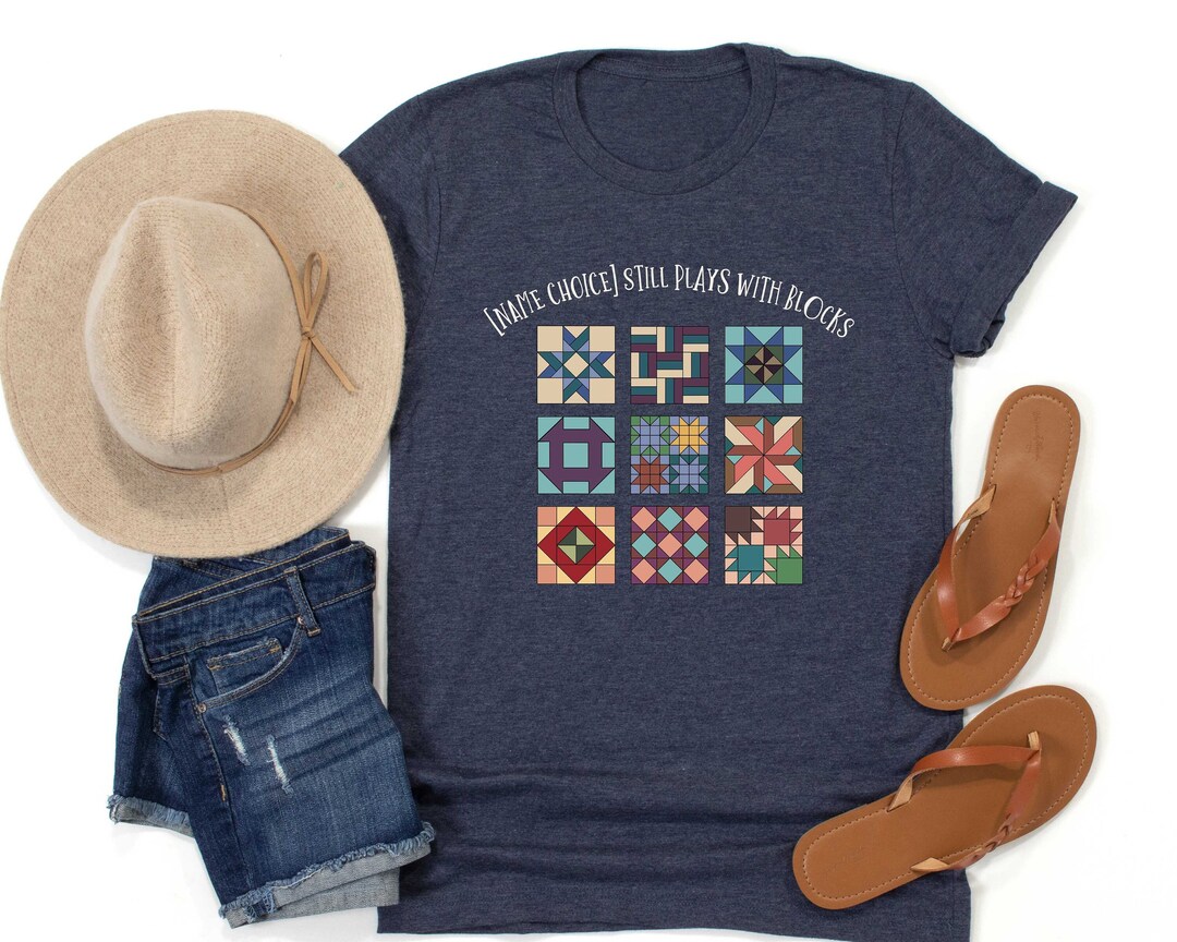 Personalized Quilt Block Shirt for Women, Gift for Quilter and Sewer ...