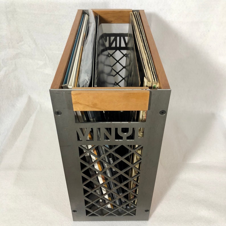 Vinyl Record Storage - Milk Crate Design, Cherry Half - Etsy