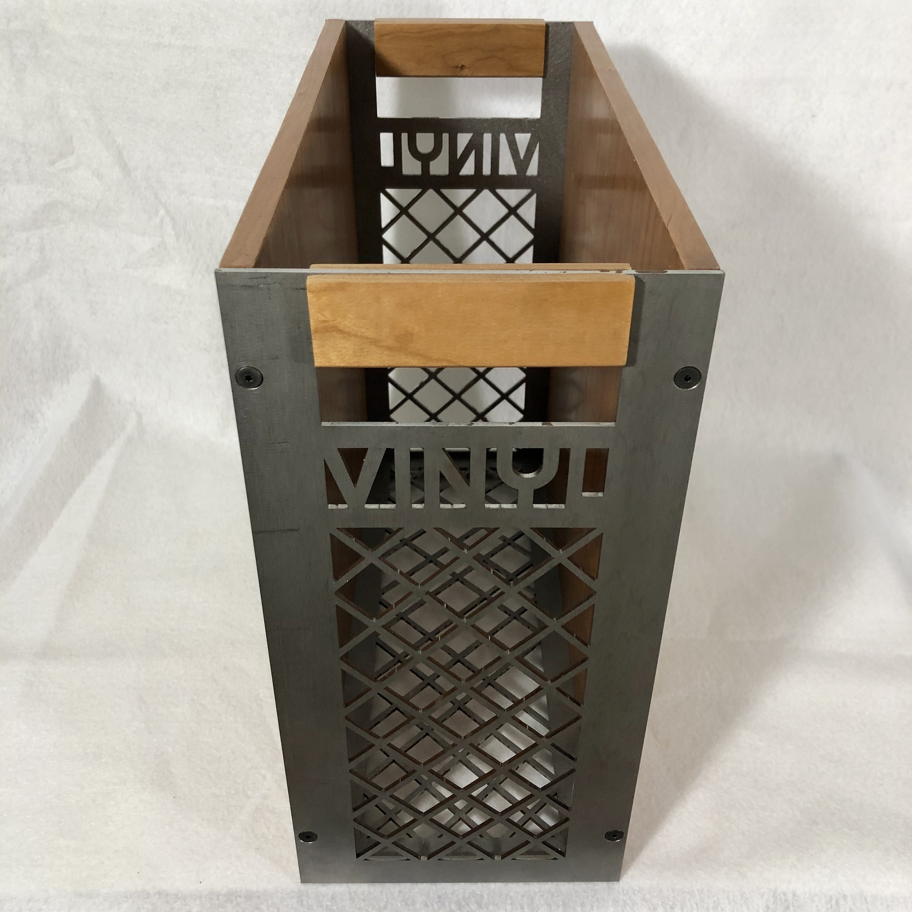 Vinyl Record Storage - Milk Crate Design, Cherry Half - Etsy