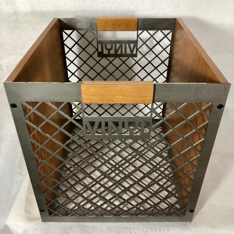 Vinyl Record Storage - Milk Crate Design, Cherry Full - Etsy