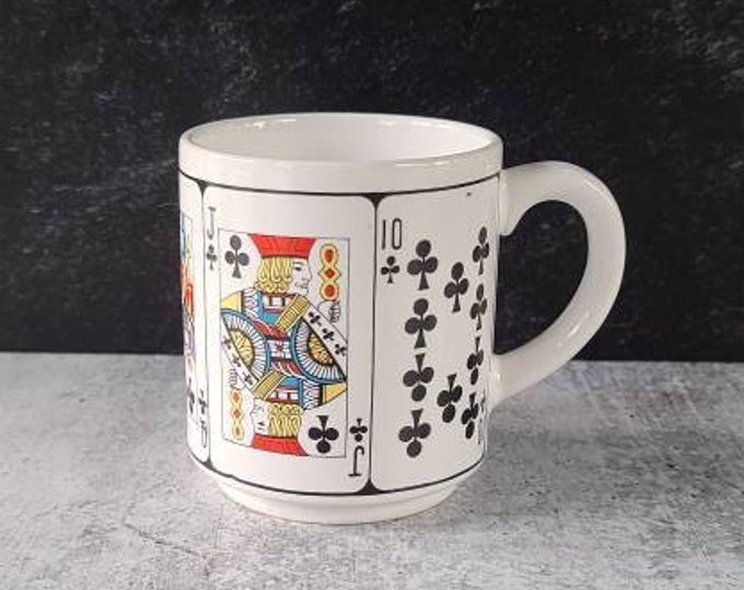 Suit of Clubs Playing Cards Mug - Etsy