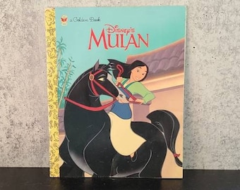 1998 1st Edition Disney's Mulan Little Golden Book, Adapted From Disney ...