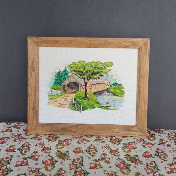 Covered Bridge Cross Stitch - Etsy