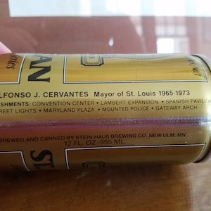 Collectable Beer Can Alfonso J. Cervantes Great St. Louisan Heritage of ...