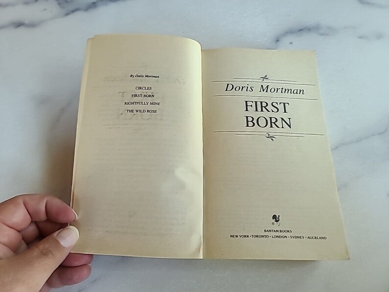 First Born by Doris Mortman, 1988 Vintage Paperback - Etsy