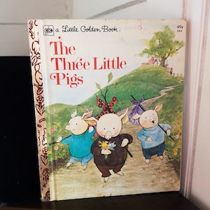 The Three Little Pigs, A Little Golden Book - Etsy