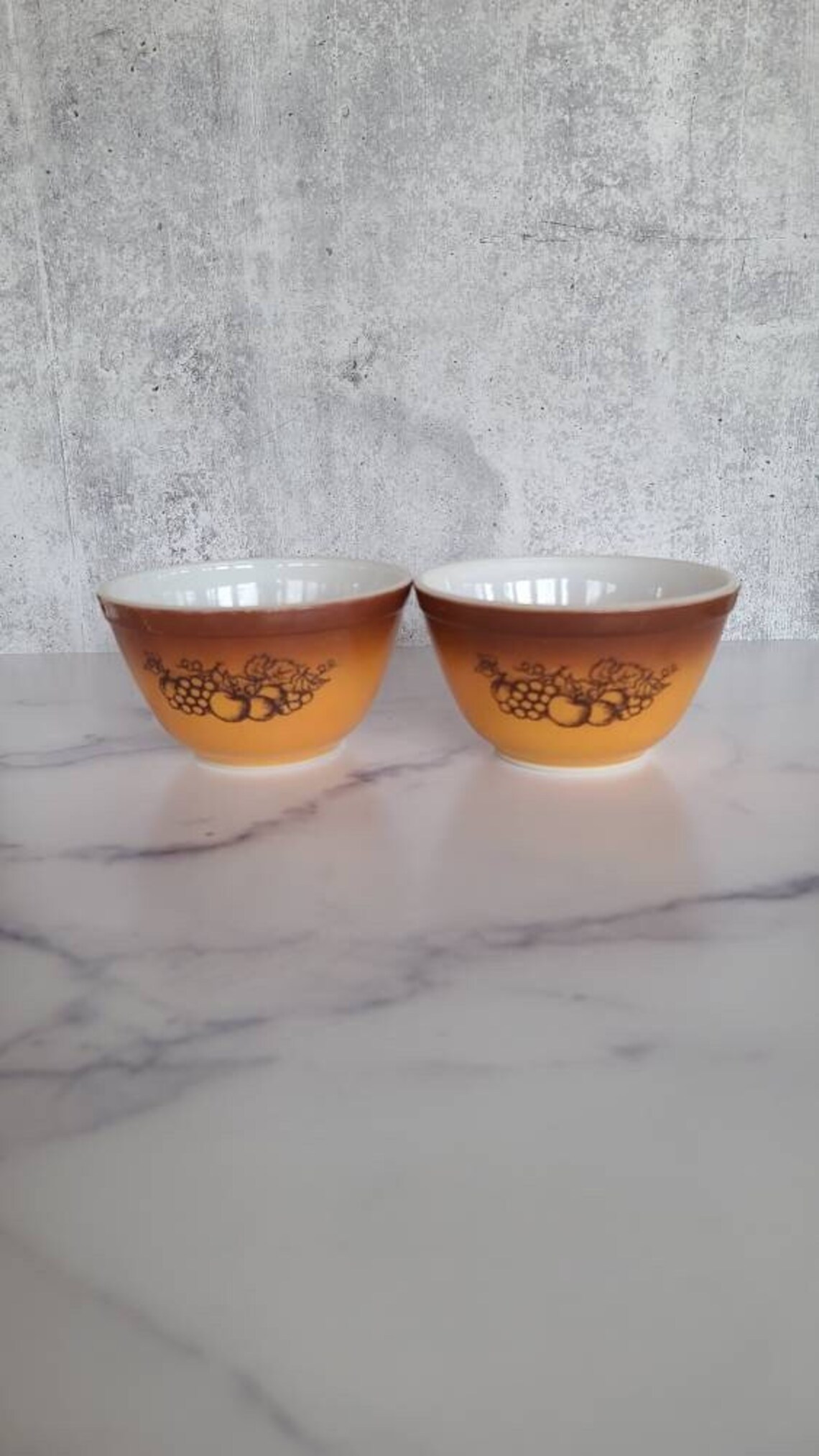 Pyrex Fruit Themed Mixing Bowls Set of 2 - Etsy