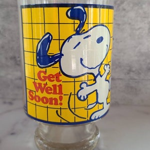Peanuts Snoopy Get Well Soon Flower Vase - Etsy
