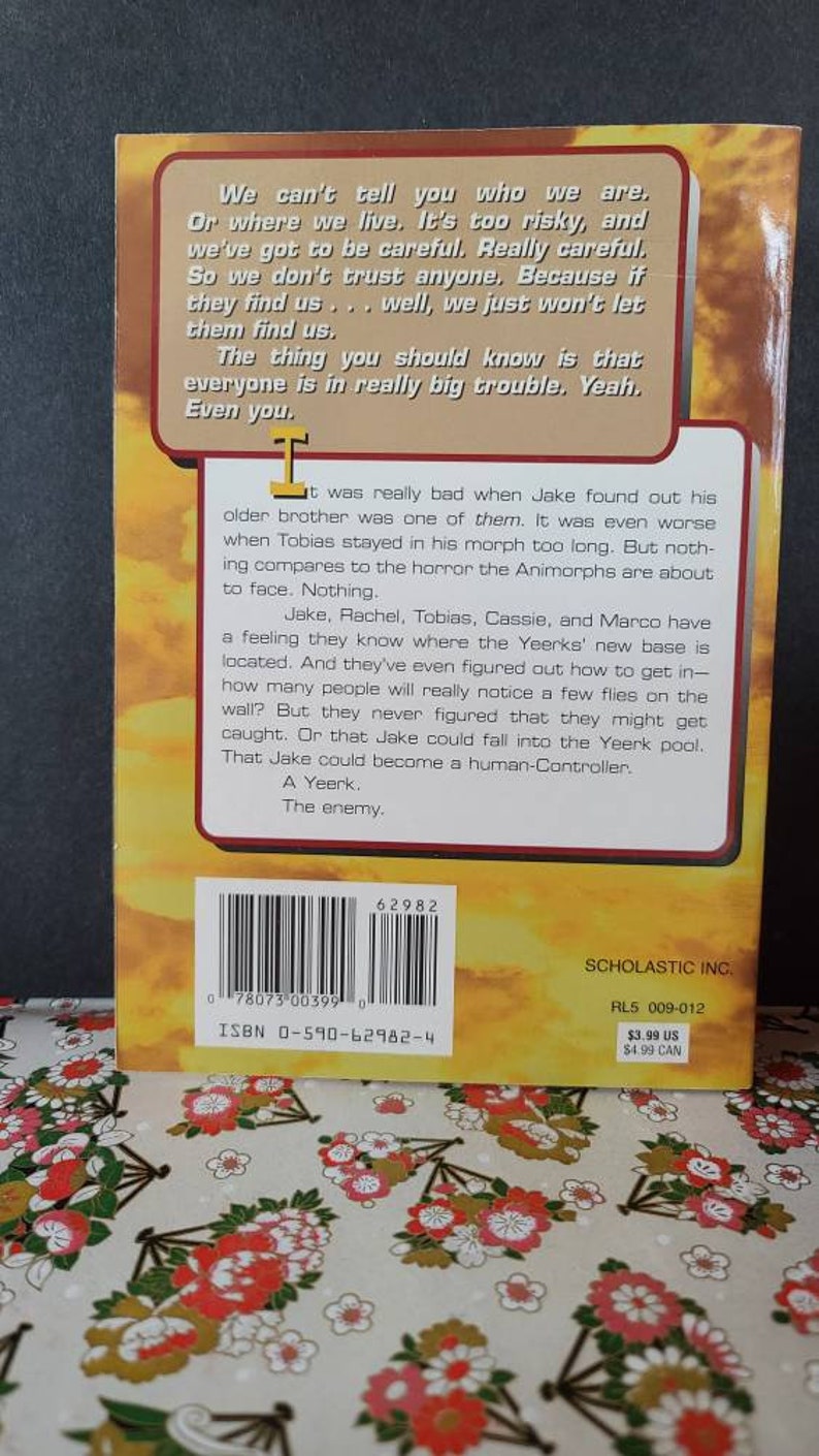 Animorphs #6: the Capture - K.A. Applegate, 1997 - Etsy