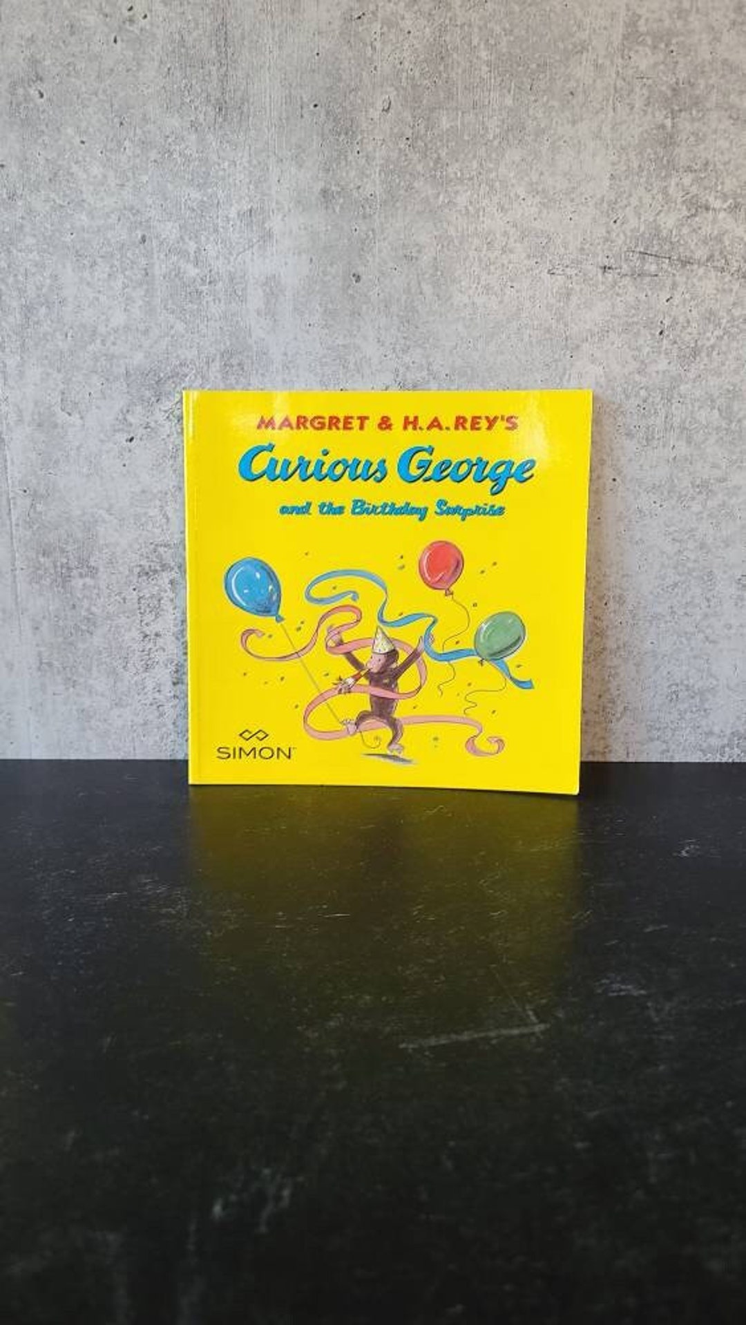 Curious George Birthday Book Cover