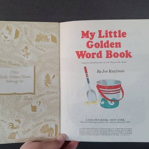 My Little Golden Word Book, A Little Golden Book - Etsy