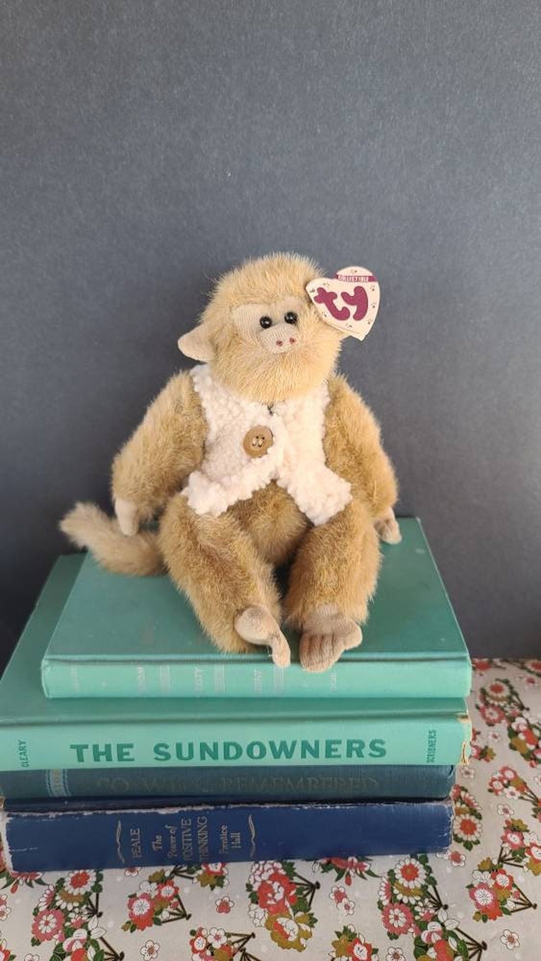 TY Collectible Stuffed Morgan Monkey - Etsy