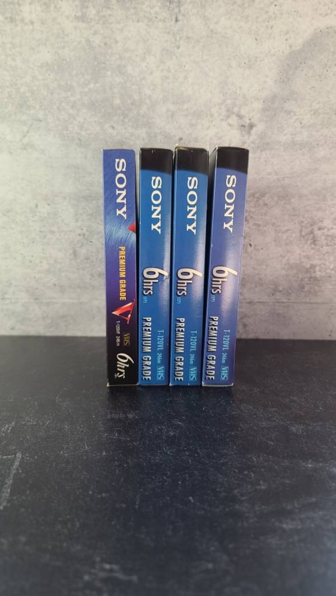 Set of 4 Sony VHS Tapes - Etsy