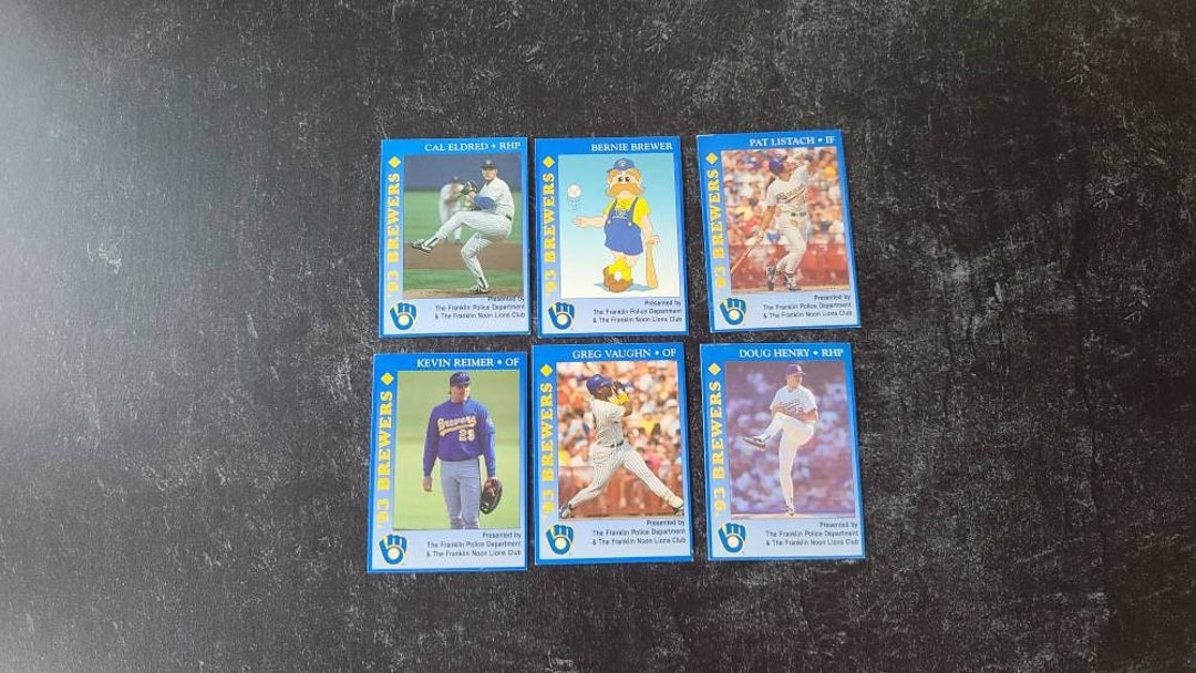 Vintage Brewer's Baseball Cards - Etsy