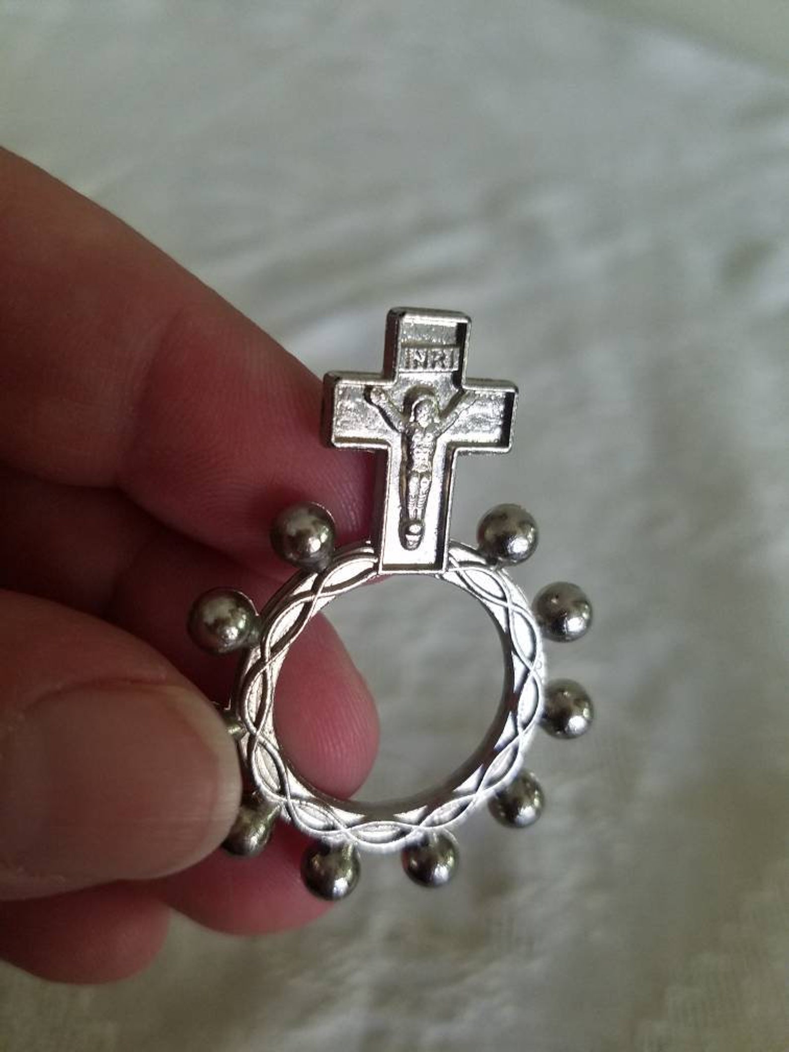 Finger Rosary Crucifix Finger Rosary Vintage Rosary Pocket - Etsy