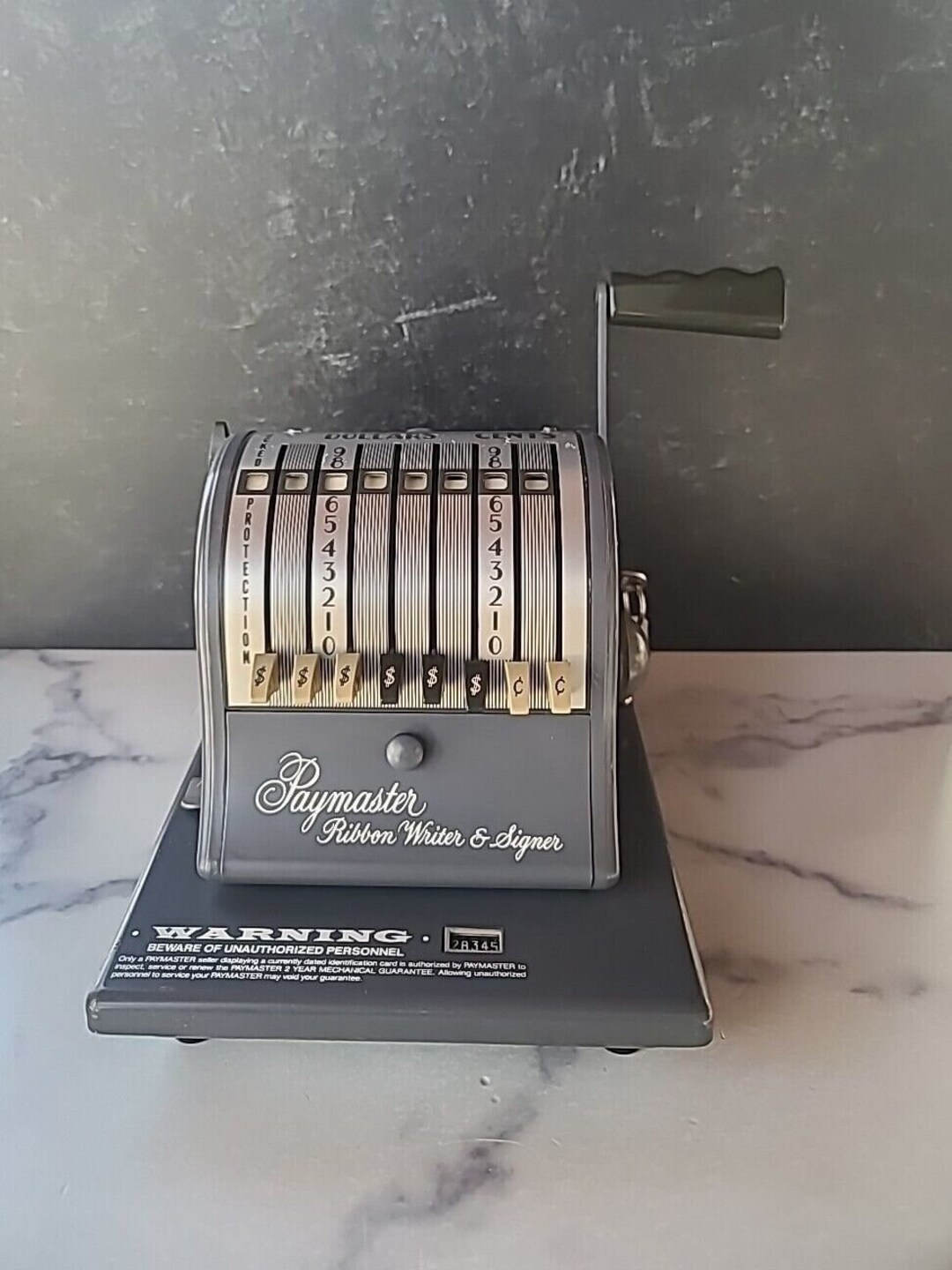 Paymaster Ribbon Writer & Signer With Key - Etsy