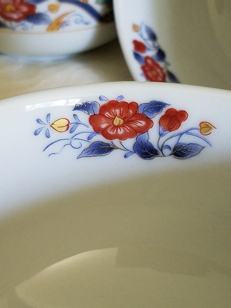 Imari Gohan Gold Trim Floral China Bowls Vintage Cereal Bowls | Etsy