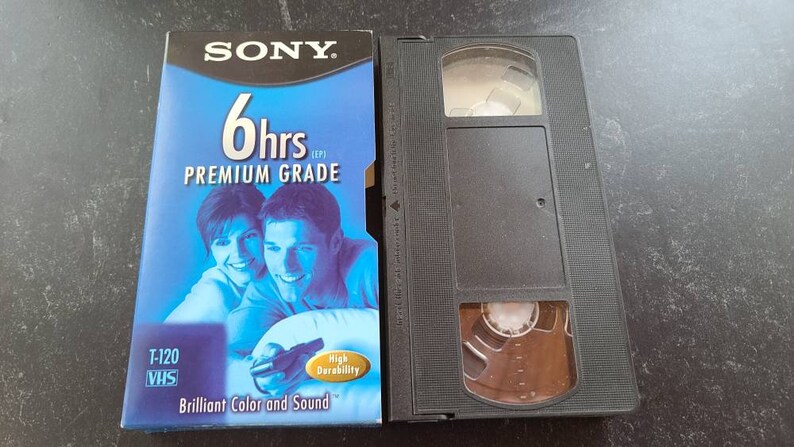Set of 4 Sony VHS Tapes - Etsy