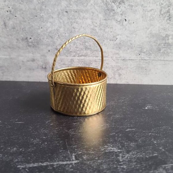 Brass Basket - Etsy